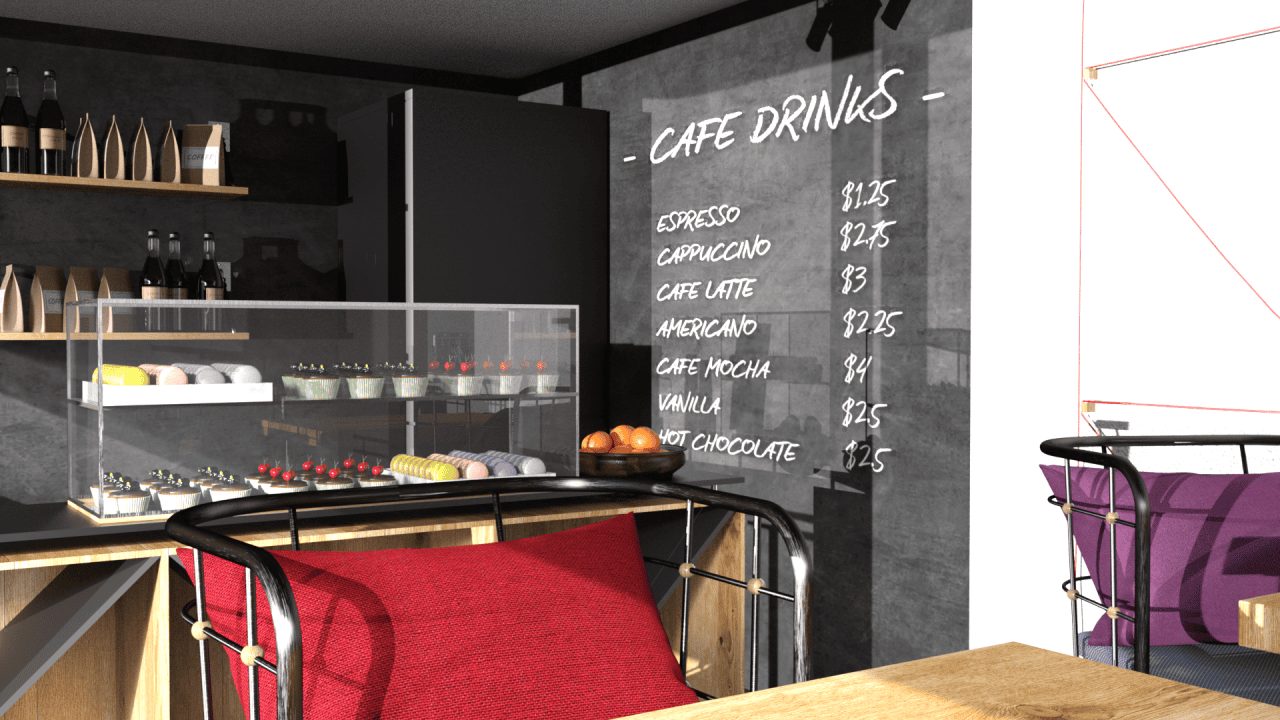 Cozy Cafe 3d Model - RenderGuide.com