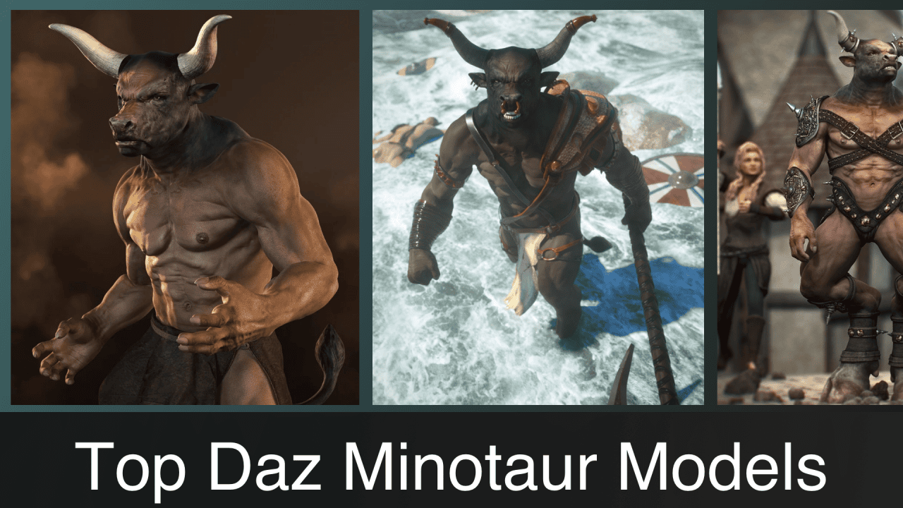 Top Daz3D Minotaur Characters [2024] - RenderGuide.com