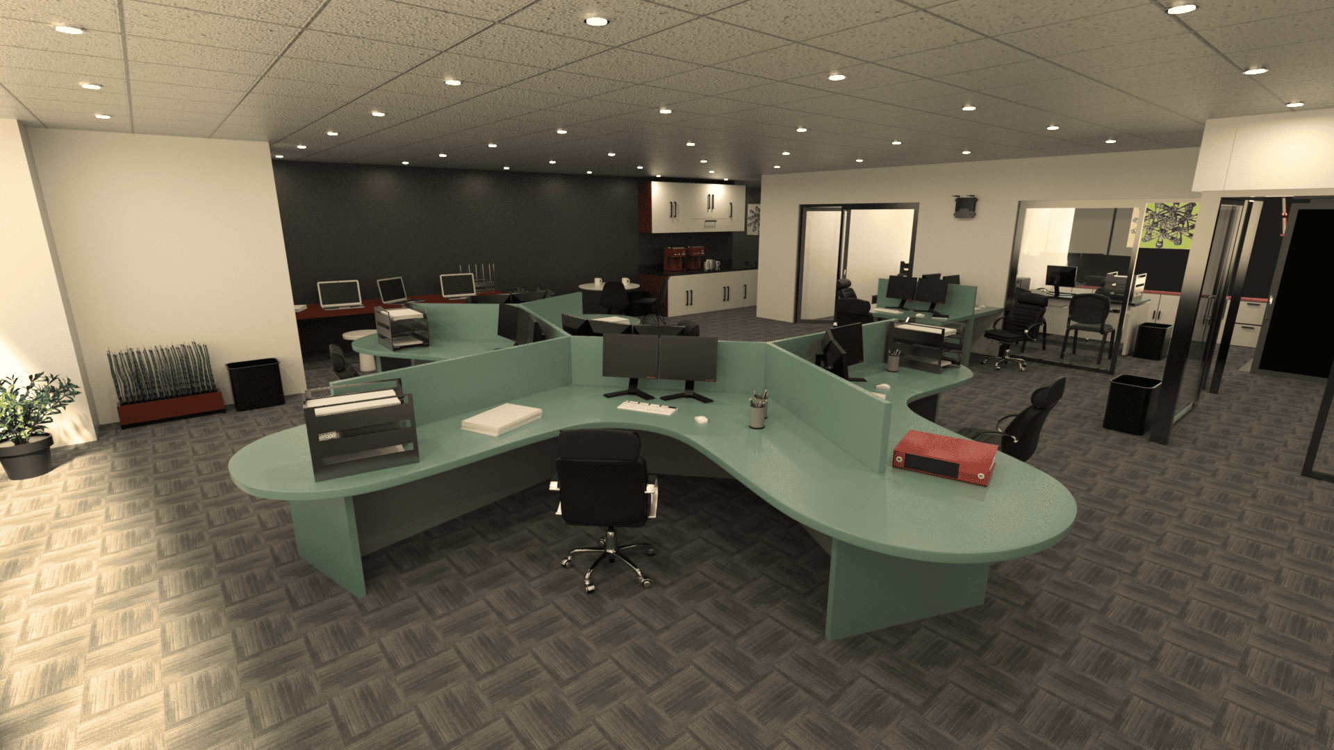 Office 3d Drawing