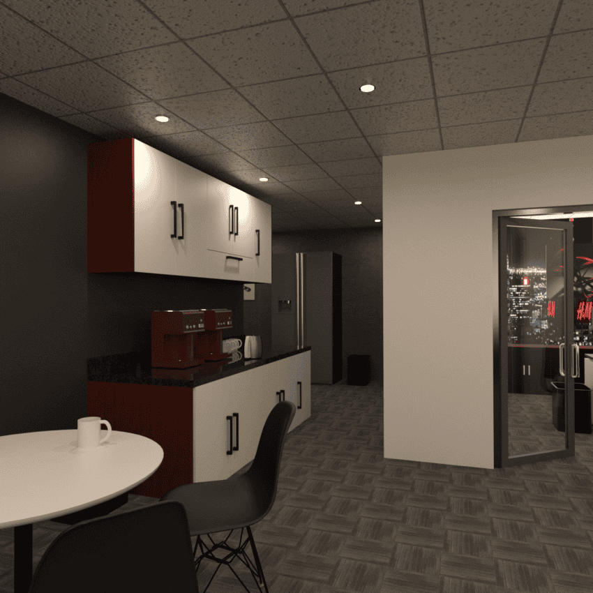 Modern Office Space 3d Model - RenderGuide.com