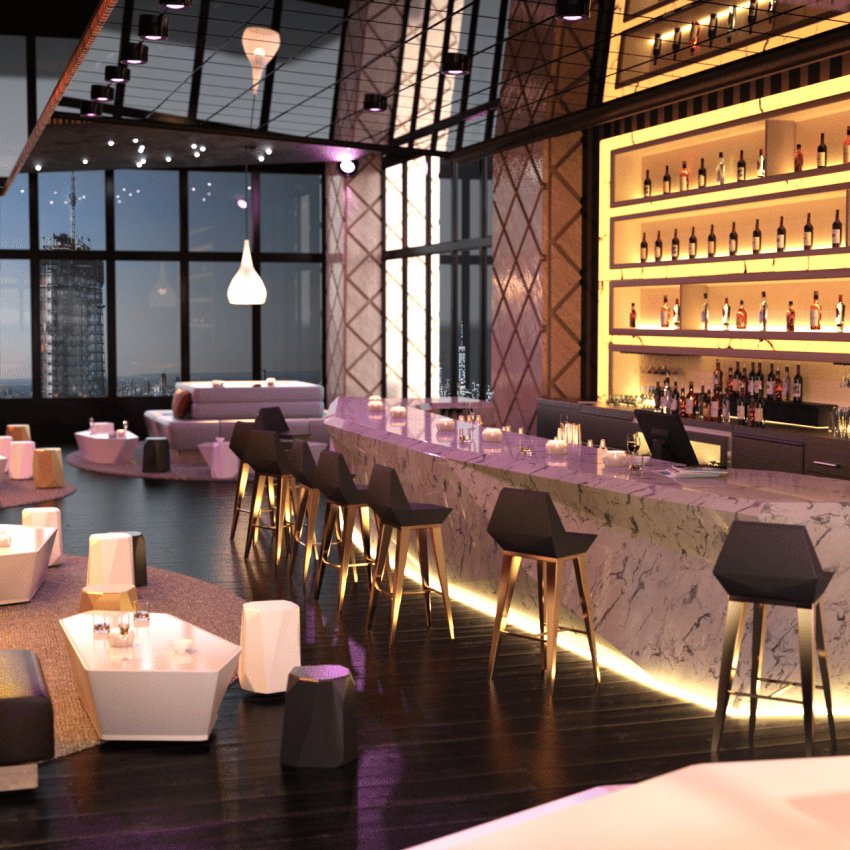 Night Bar 3d Model - RenderGuide.com