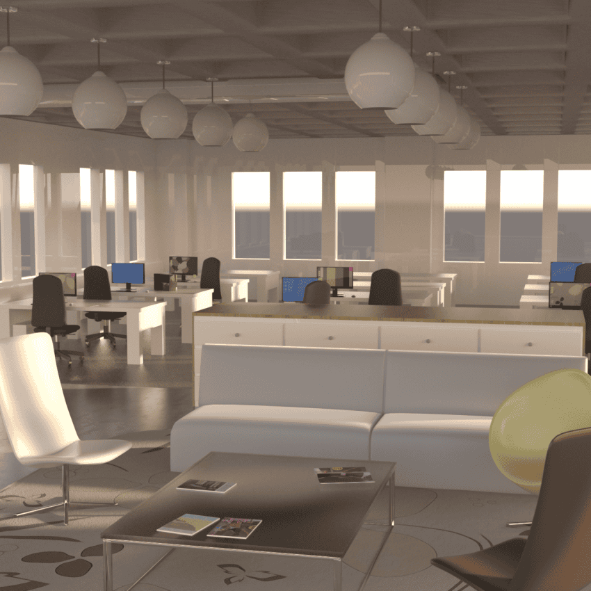 Office Space 3d Model - RenderGuide.com