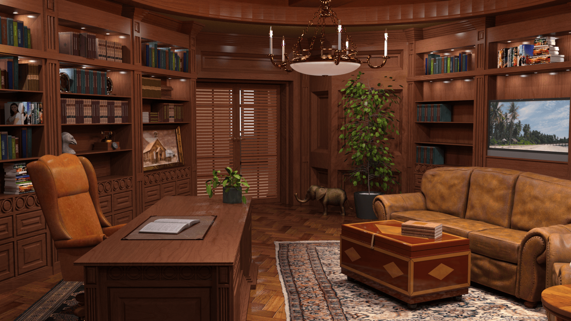 University Office 3d Model - RenderGuide.com